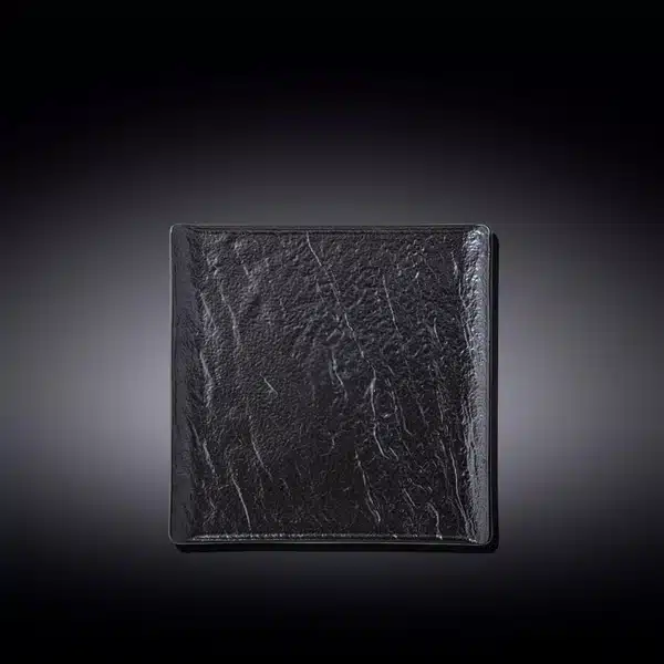 Black Square Plate 17 X 17 Cm | Tableware | WhitCo
