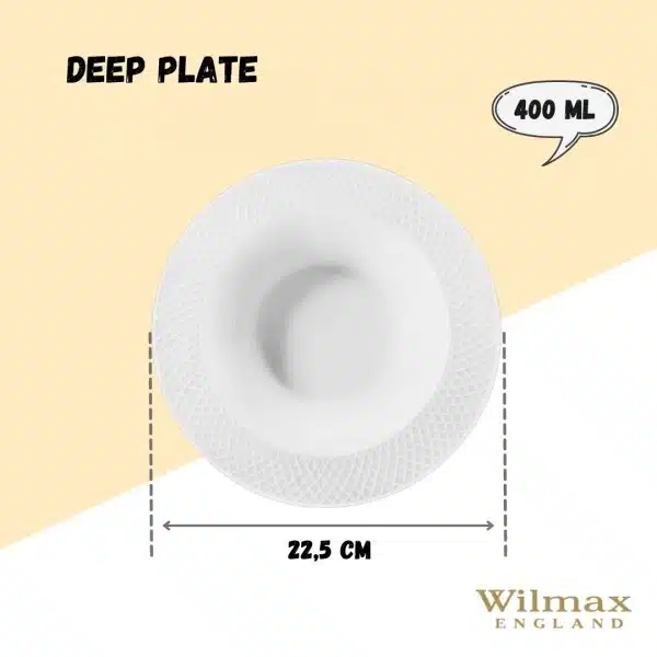Deep Plate 22.5 Cm | Tableware | WhitCo