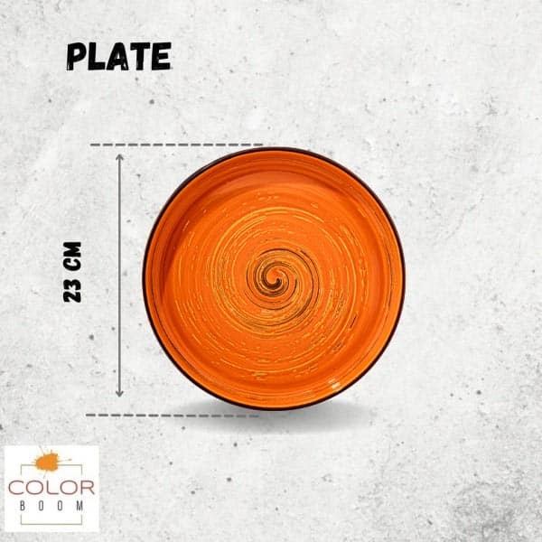 Orange Plate 23 Cm | Tableware | WhitCo