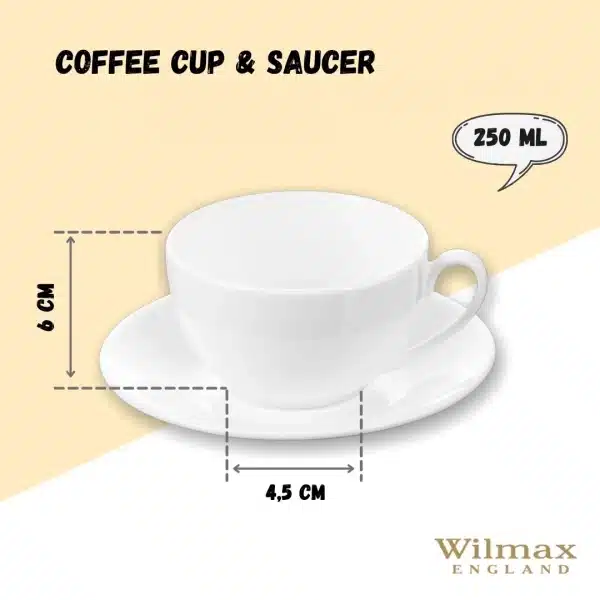 250 Ml Tea Cup & Saucer | Tableware | WhitCo